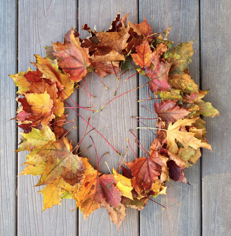Fall Leaf Wreath - MommyLexi